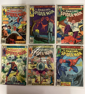 THE AMAZING SPIDER-MAN #195-200~Origin & 2nd App. BLACK CAT! (1979-80 ...