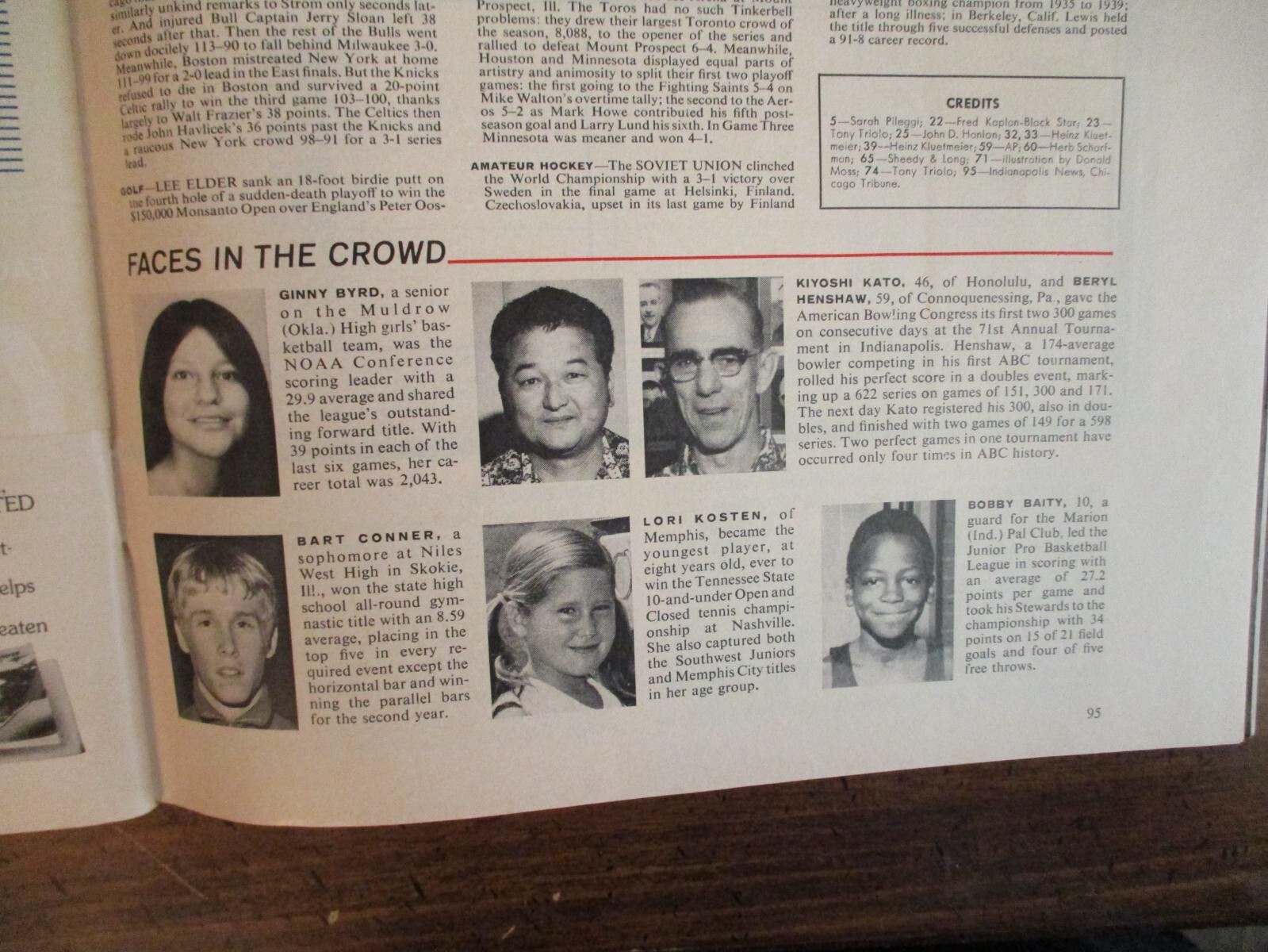 Ap 29-1974 SPORTS ILLUSTRATED Mag(BART CONNER/BUCK DAWSON/BRUCE HARDY ...