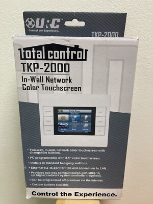 Universal Remote Control TKP-2000 Total Control InWall Network Color ...