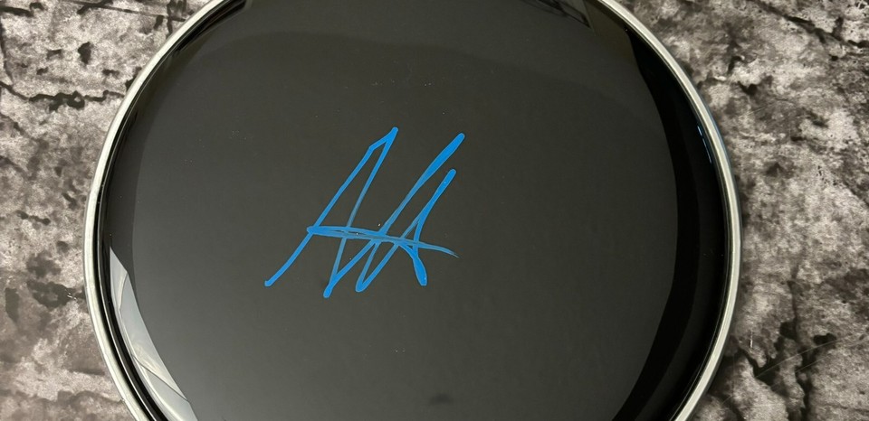 GFA David Lee Roth's Drummer GREGG BISSONETTE Signed 10" Drumhead G11 ...
