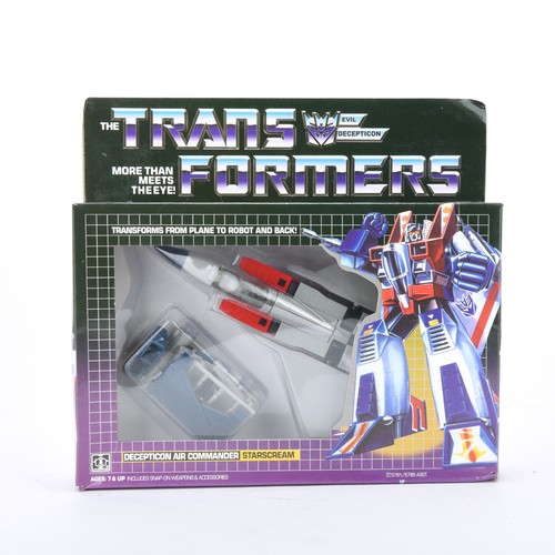 Transformers G1 Starscream Decepticon Vice Commander Action Figure ...