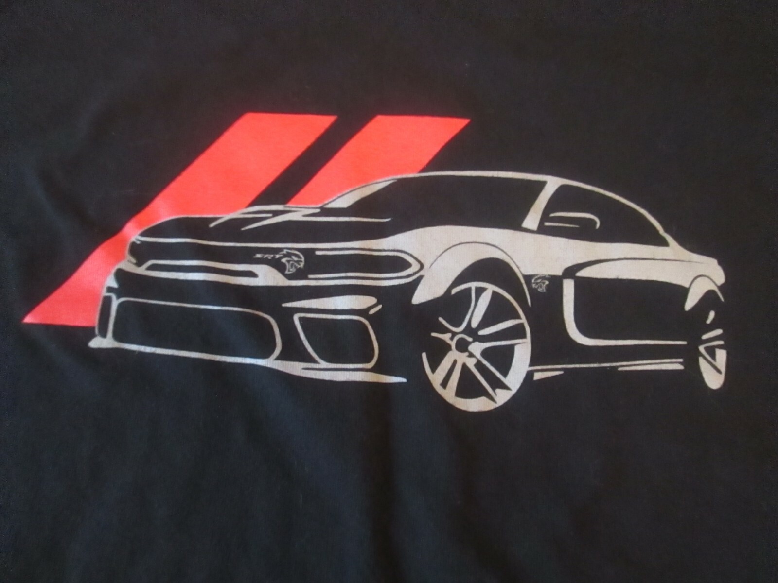 Dodge Challenger SRT HELLCAT T-Shirt Black Size Large… - Gem