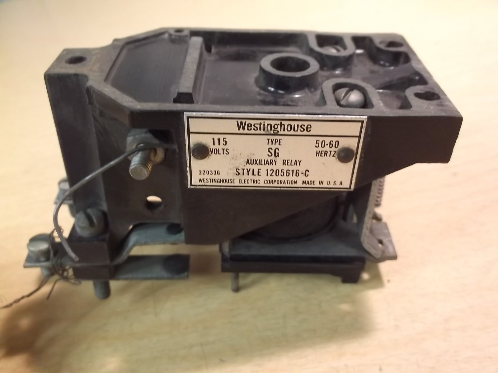 Westinghouse Type SG Auxiliary Relay 115V 50-60hz *FREE SHIPPING* | eBay