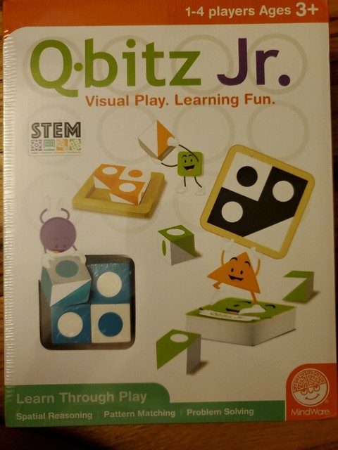 Q-bitz Jr. Game by MindWare Learn Through Play Ages 3 for sale online ...