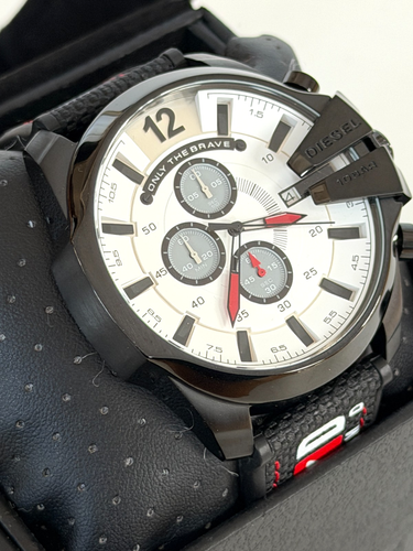 Diesel Mega Chief Stainless Steel Men's Watch with Analog or Digital ...