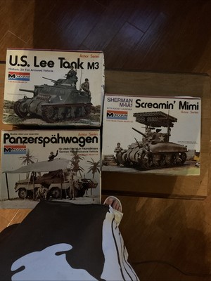 monogram 1/32 armor model Lee Tank, Screamin Mimi And Panzerspagen ...