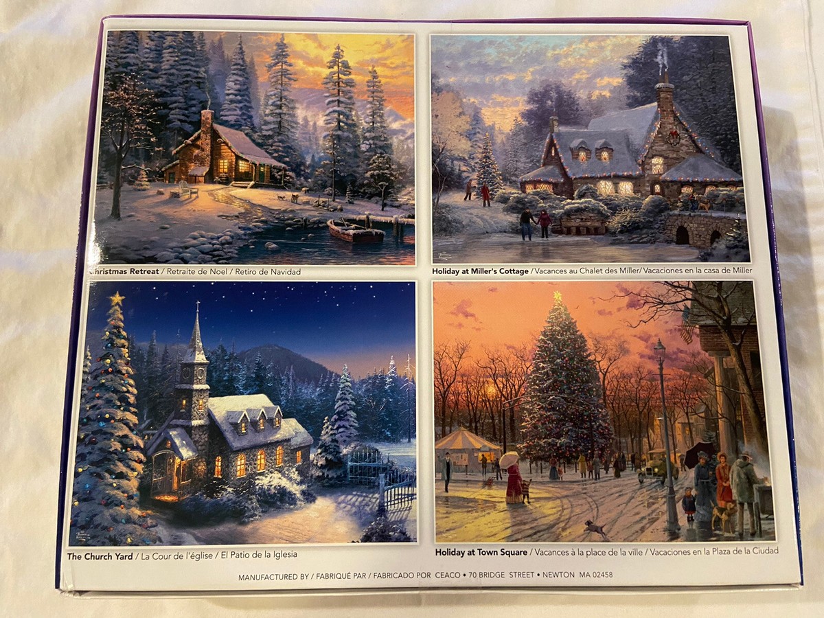 Navidad De Kinkade THOMAS KINKADE BLESSINGS OF CHRISTMAS 16" X 20"