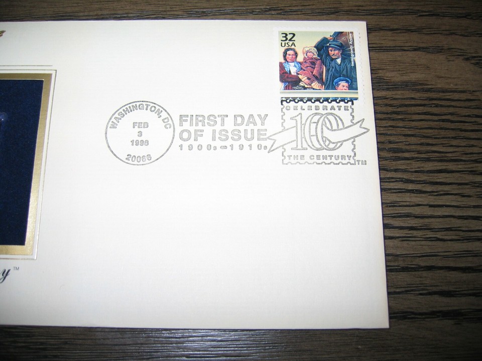 IMMIGRANTS ARRIVE Gold Golden Replica Celebrate Century Stamp Cover | eBay