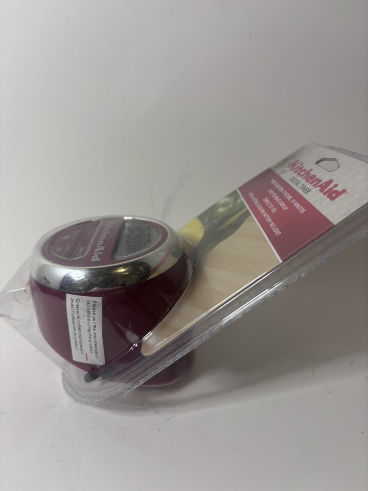 Hard-To-Find KitchenAid Digital Timer - KC150OSERJ RED With Chrome Trim ...