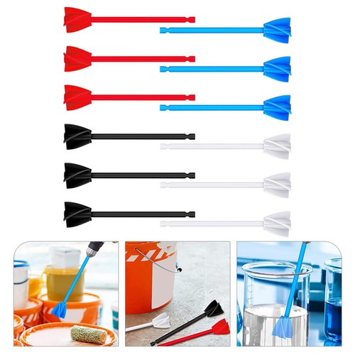 12 Pcs Mixer Bit Epoxy Mixer Epoxy Resin Mixer Drill Accessories Paint ...
