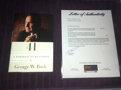 President George W Bush signed 41 Book PSA/DNA LOA | eBay