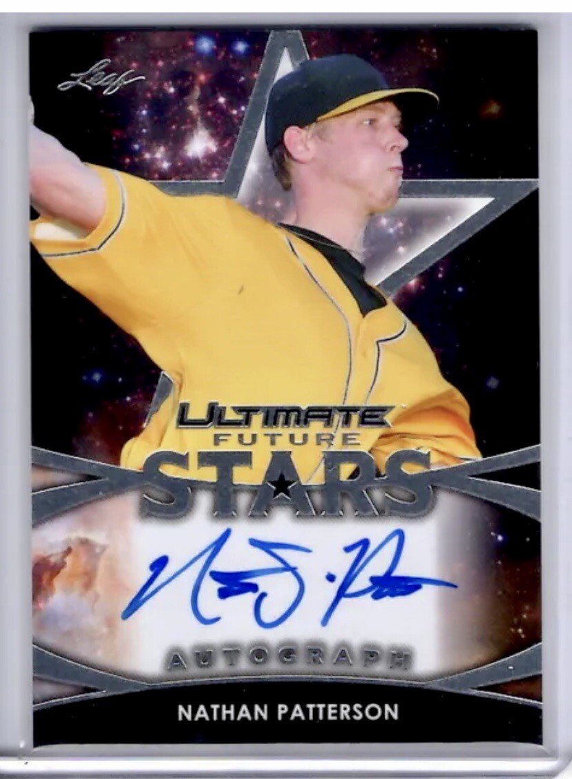 2019 LEAF ULTIMATE FUTURE STARS NATHAN PATTERSON MLB ROOKIE RC ...