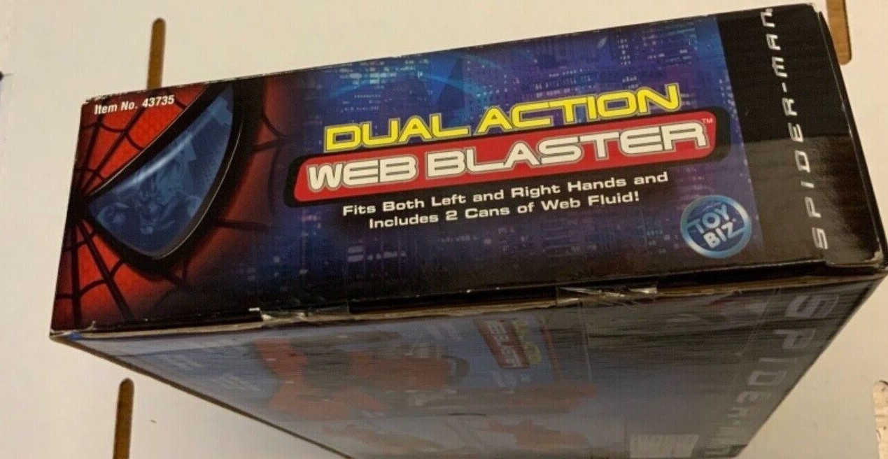 Spider-Man Dual Action Web Blaster Toy Biz 2001 Opened | eBay