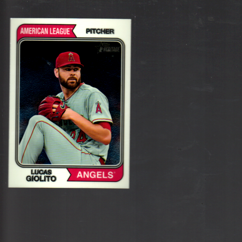 LUCAS GIOLITO 2023 HERITAGE CHROME REFRACTOR SP999 ANGELS | eBay