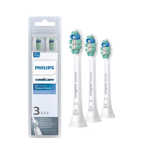 Philips Sonicare Genuine C2 Optimal Plaque Control Toothbrush Heads, 3 ...