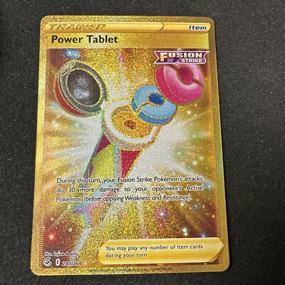 Power Tablet - 281/264 - Secret Rare Pokemon SS08 Fusion Strike Mint NM ...