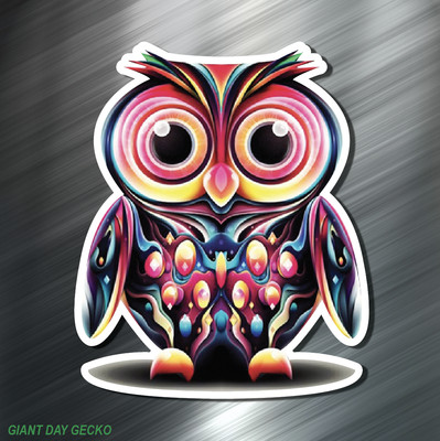 (2) TWO EDC OWLS Vinyl Decal Sticker For Car Laptop Skateboard NEW ...
