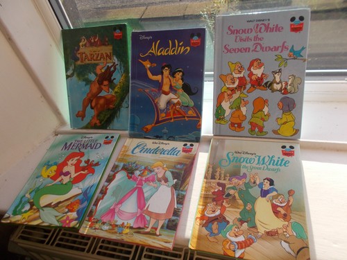 Set of 6 vintage Grolier Disney Wonderful World of Reading Books Lot 1 ...