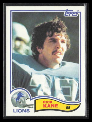 Rick Kane 1982 Topps #342 Detroit Lions | eBay