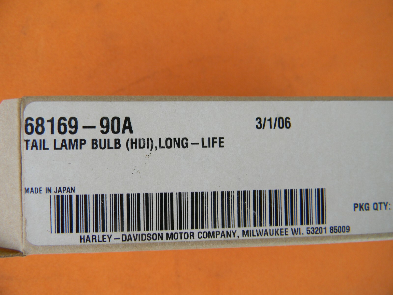 Genuine Harley Davidson Tail Lamp Bulb Heavy Duty 1157 HDI 68169-90A ...