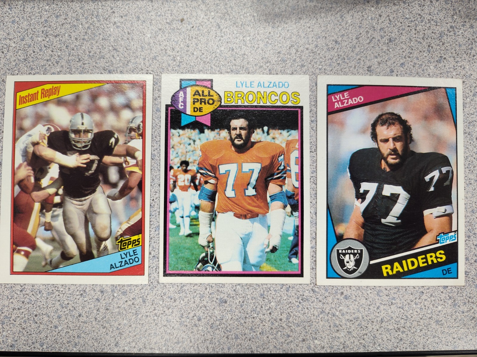Lyle Alzado Vintage 3 Card Lot | eBay