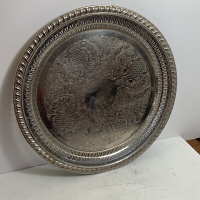 Platters & Trays - Leonard Silverplate Round