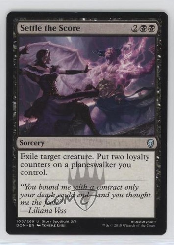 Settle the Score English Magic: Dominaria Base Set #103 1c6t | eBay