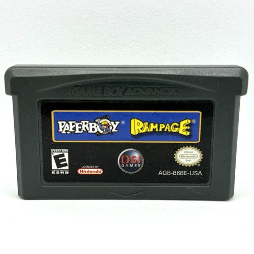 Paperboy & Rampage GBA Authentic, Tested - GameBoy Advance 802068100506 ...