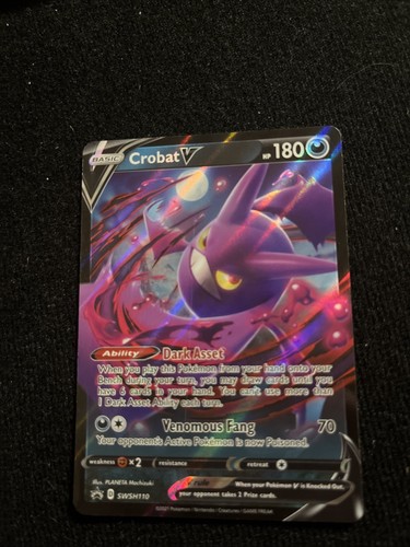 Crobat V SWSH110 Ultra Rare Pokemon Black Star Promo | eBay
