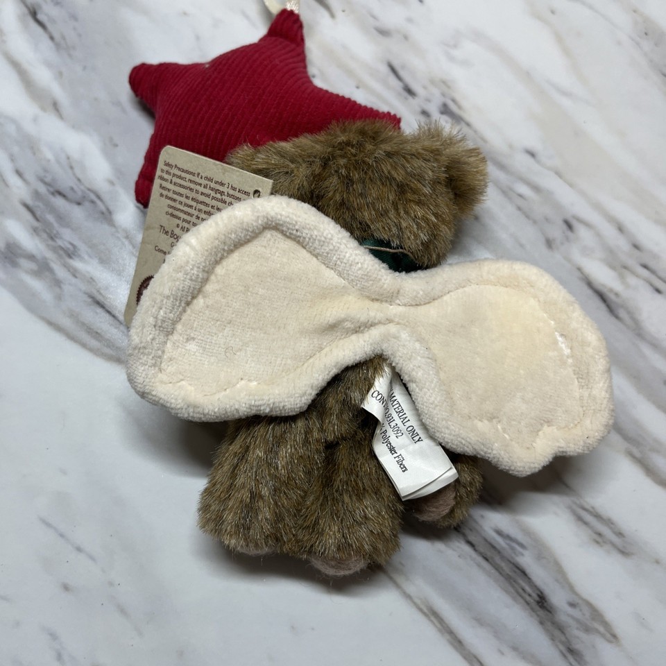 Boyd’s Bears Plush Ornament Angel Red Star Glory To God Jointed | eBay UK