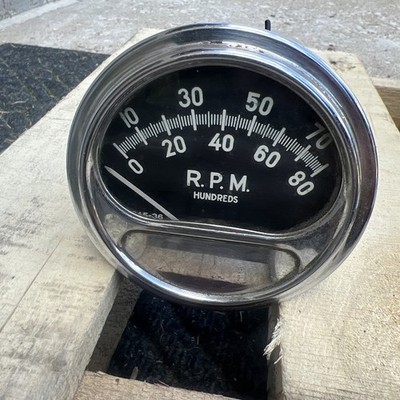 4-CYL VINTAGE SUN TACHOMETER 8,000 RPM MODEL # FZ-84-N 8k Tach Hot Rod ...
