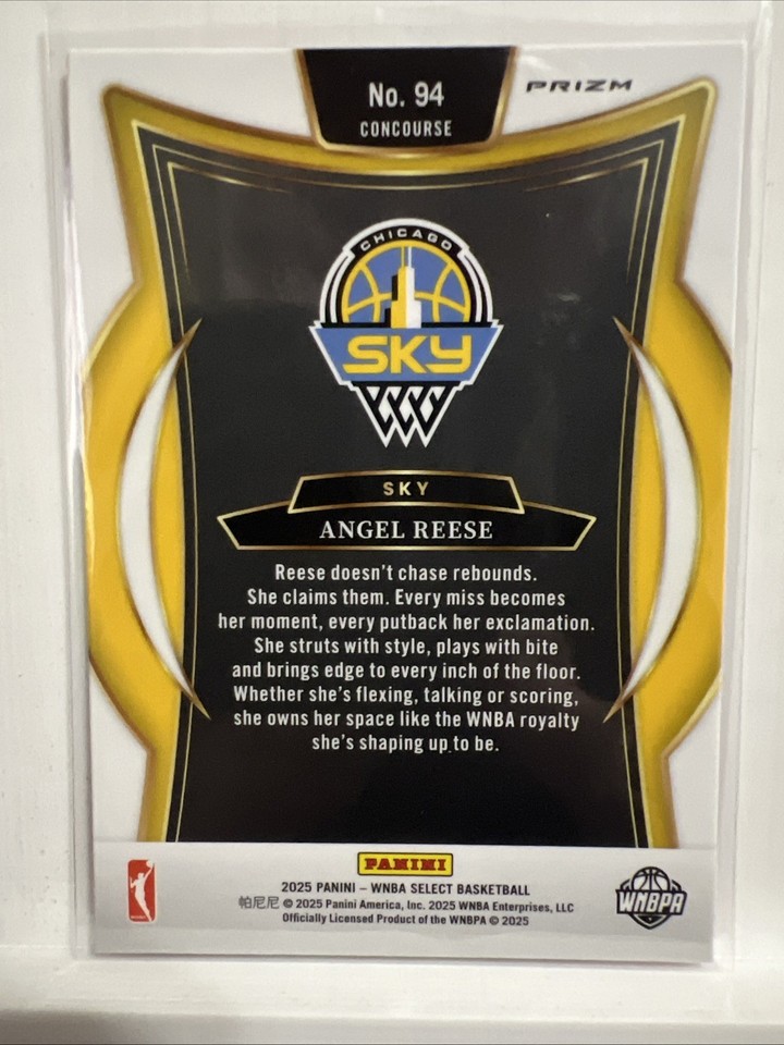 2025 WNBA Select Angel Reese Pink Flash #94 Atlanta Dream/Chicago Sky ...