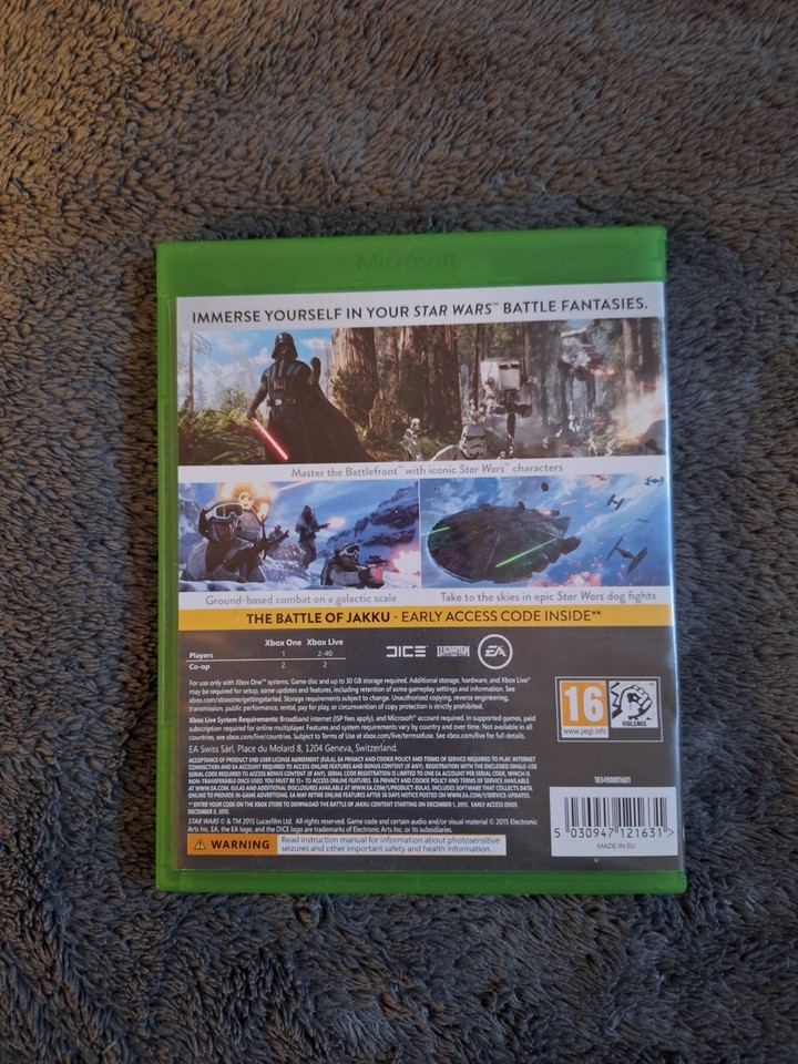 Star Wars: Battlefront Xbox One Combat Game, PEGI 16+ Rating | eBay UK