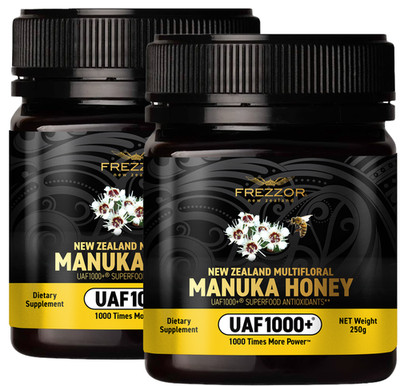 FREZZOR NEW ZEALAND MULTIFLORAL MANUKA HONEY Cold & Flu Symptom Relief ...