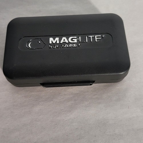 Vintage Mag Lite Solitaire LED Flashlight Black Pocket Size AAA Battery ...