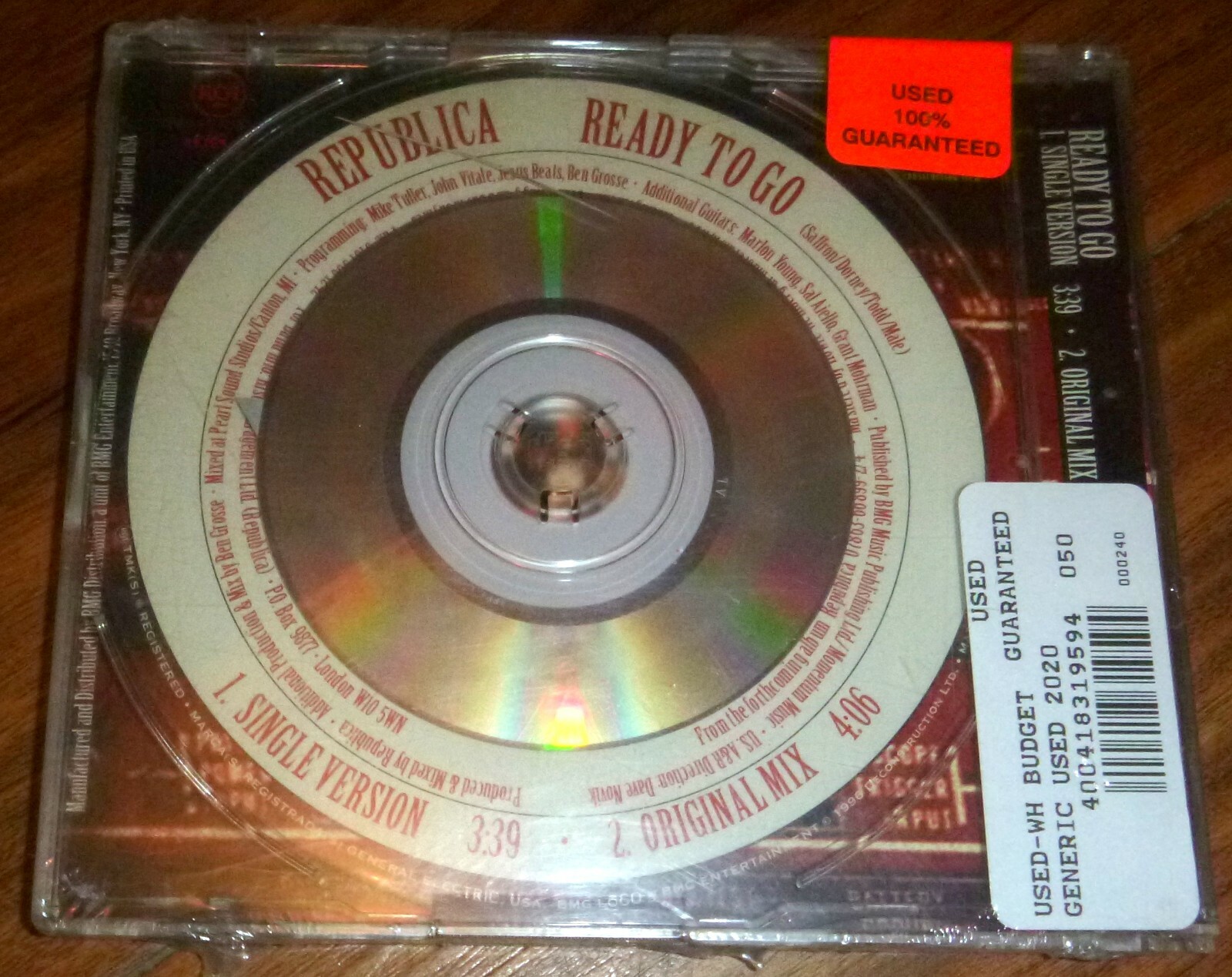 Republica 'Ready To Go' 3 inch CD single | eBay