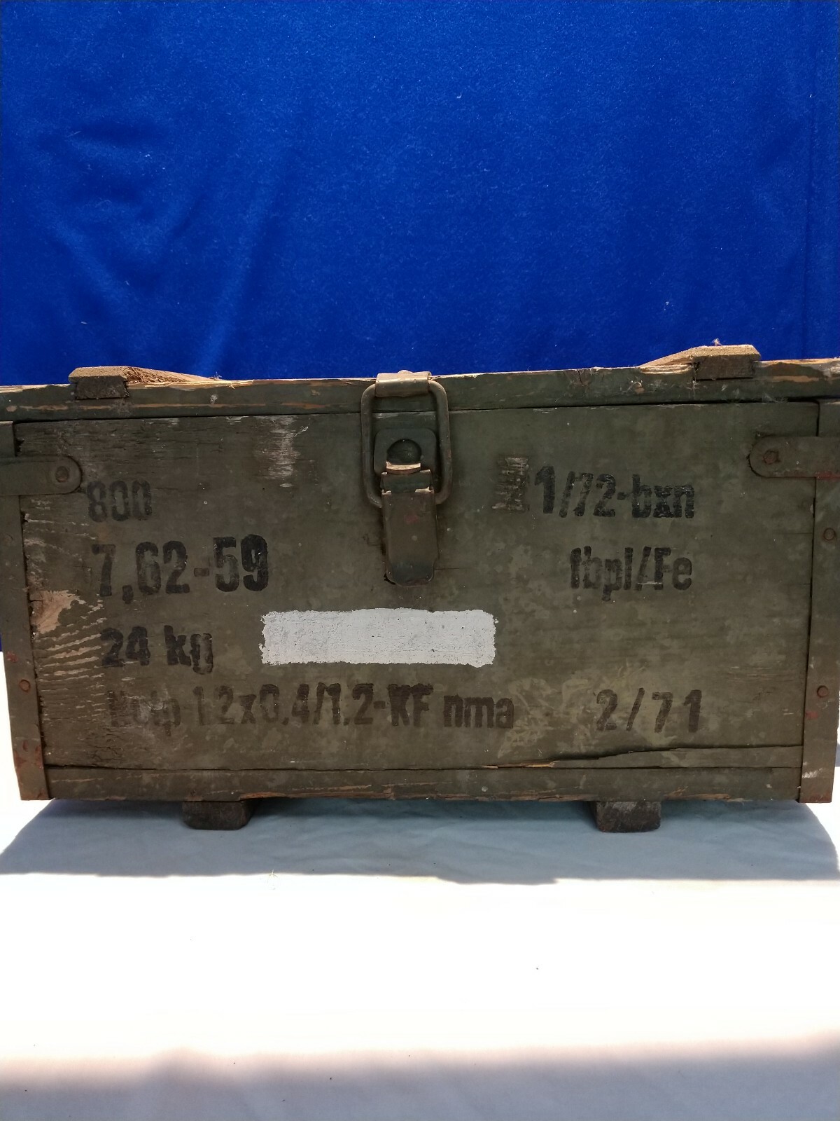 Vintage Wooden Ammo US ARMY Box 7.62 | eBay