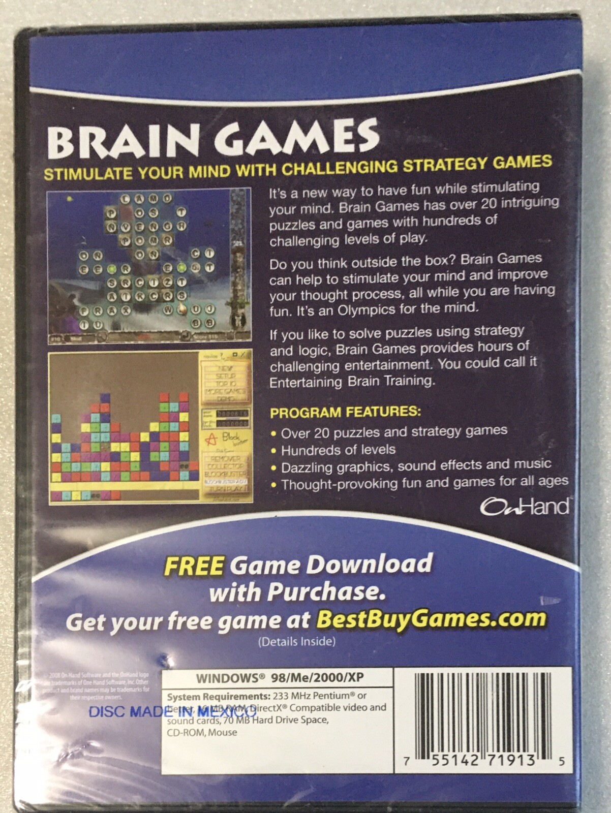 Brain Games PC - Windows ValuSoft for sale online | eBay