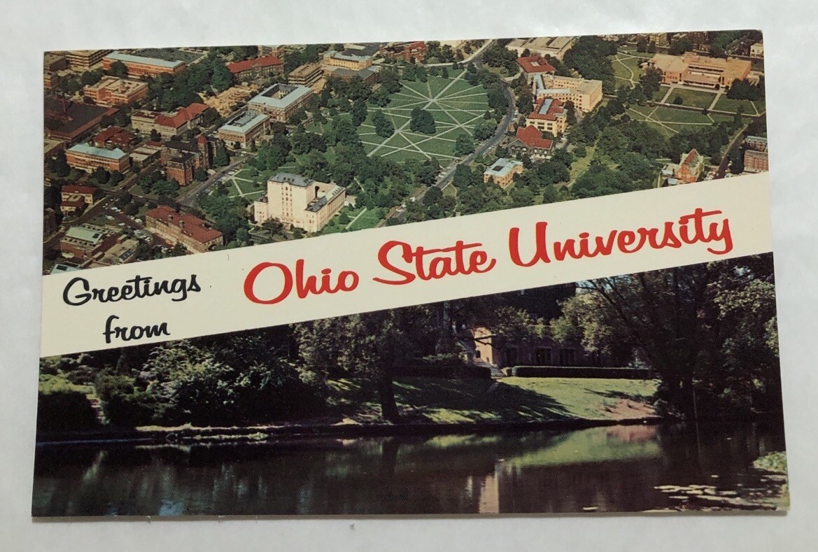 Aerial View Of Ohio State University Columbus, Ohio. Postcard (U1) | eBay
