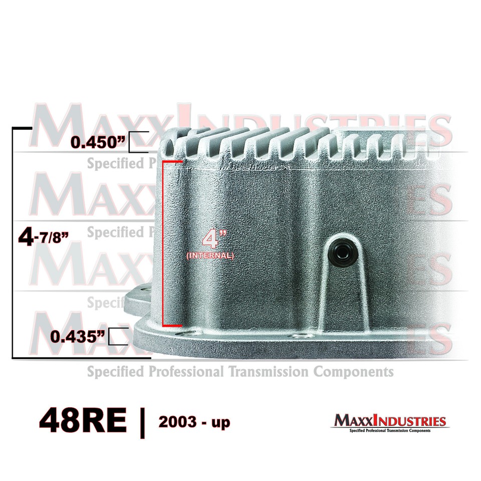 47RE 48RE Transmission Oil Pan Kit Heavy-Duty DEEP Aluminum - Reduce ...
