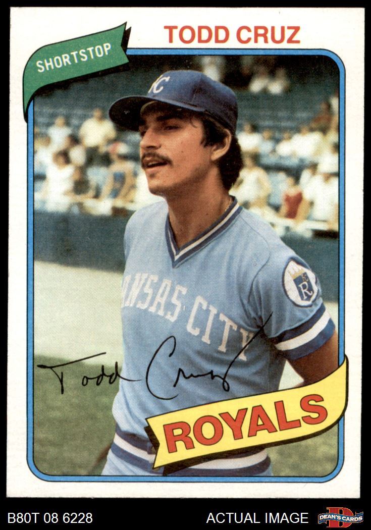 1980 Topps #492 Todd Cruz Royals RC 7.5 - NM+ | eBay