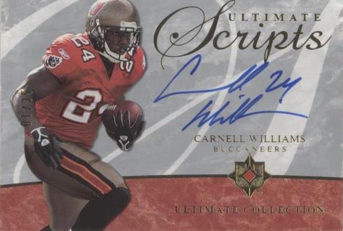 2006 Ultimate Collection - Ultimate Scripts Cadillac Williams #USC-WI ...