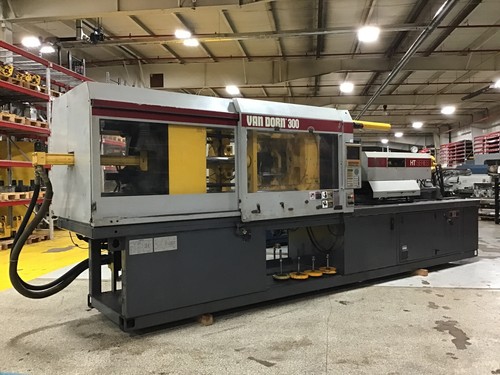 1998 Van Dorn 300HT-14 Plastic Injection Molding Machine 300 Ton 14 oz ...