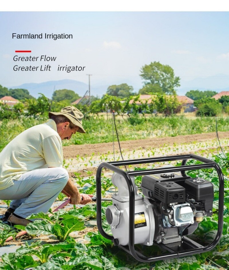 High Power Petrol Engine Water Pump High Pressure Irrigation Pumping ...