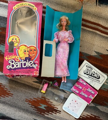 Vintage 1978 Mattel Kissing Barbie Doll No 2597 99% Complete AS IS w ...