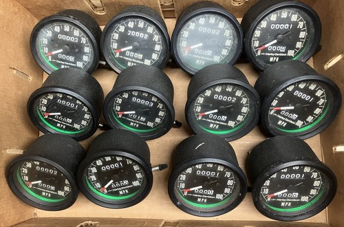 1974-78 Aermacchi Harley Davidson 175 250 speedometer FOGGY GLASS NOS ...