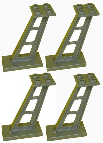 Missing Lego Brick 4476 OldDkGray x 4 Support 2 x 4 x 5 Stanchion ...