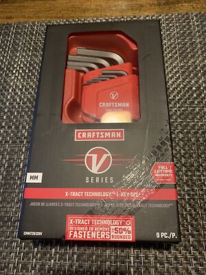 CRAFTSMAN V-SERIES Hex Key Allen Set, MM, 9 Piece (CMHT26139V) | eBay