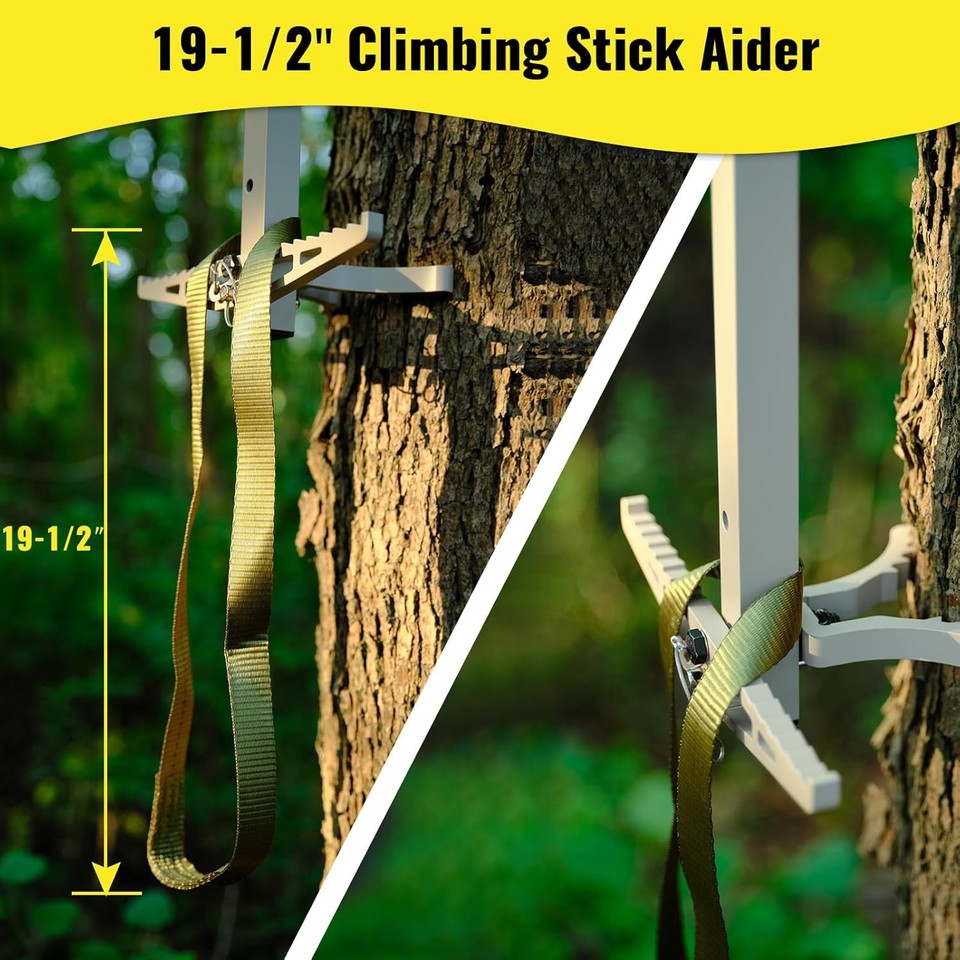 Climbing Sticks, 17” Lightweight Aluminium Hunting Climbing Sticks W ...