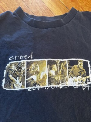 Vintage Creed Band Tshirt Band Pics Logo Distressed 1999 Adult L Scott ...